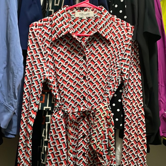 Diane Von Furstenberg | Dresses | Dvf Shirt Dress Like New Condition In ...